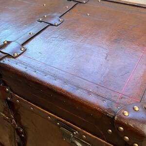 Antique Luxury Bespoke Leather Travel Chest - Etsy