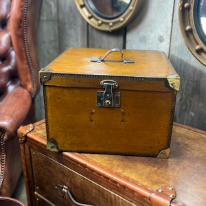 Mid Century English Ply Wood Travel Box - Etsy