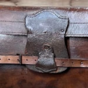 A Victorian Leather Travel Trunk - Etsy