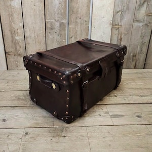 Antique English Cavalry Boot Trunk by Peal & Co LONDON - Etsy