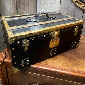 Unusual Antique Brass Bound Picnic Travel Box, Luxury Luggage - Etsy