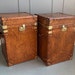 Library End Table Leather Colonial British Travel Trunks Room - Etsy