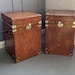 Library End Table Leather Colonial British Travel Trunks Room - Etsy