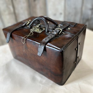 English Antique Victorian Portmanteau Travel Suitcase - Etsy