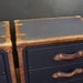 Luxury Pebble Blue Leather Console Tables - Etsy