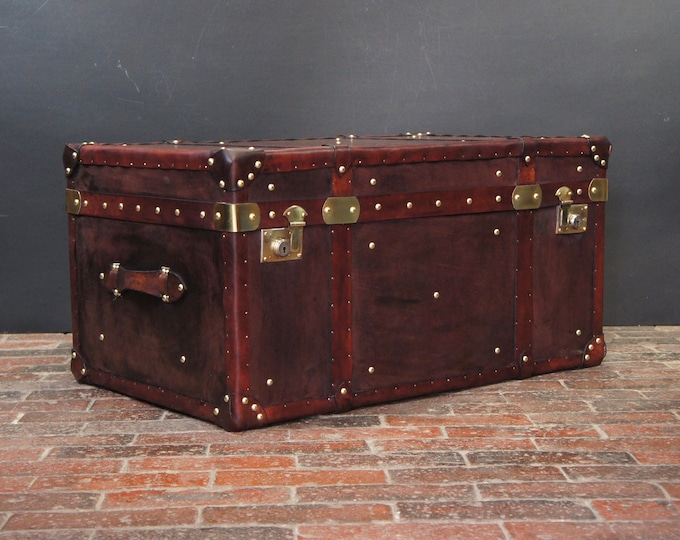 Antique Trunks & Luggage Bespoke Trunk by EnglishLeatherTrunks