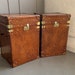 Library End Table Leather Colonial British Travel Trunks Room - Etsy