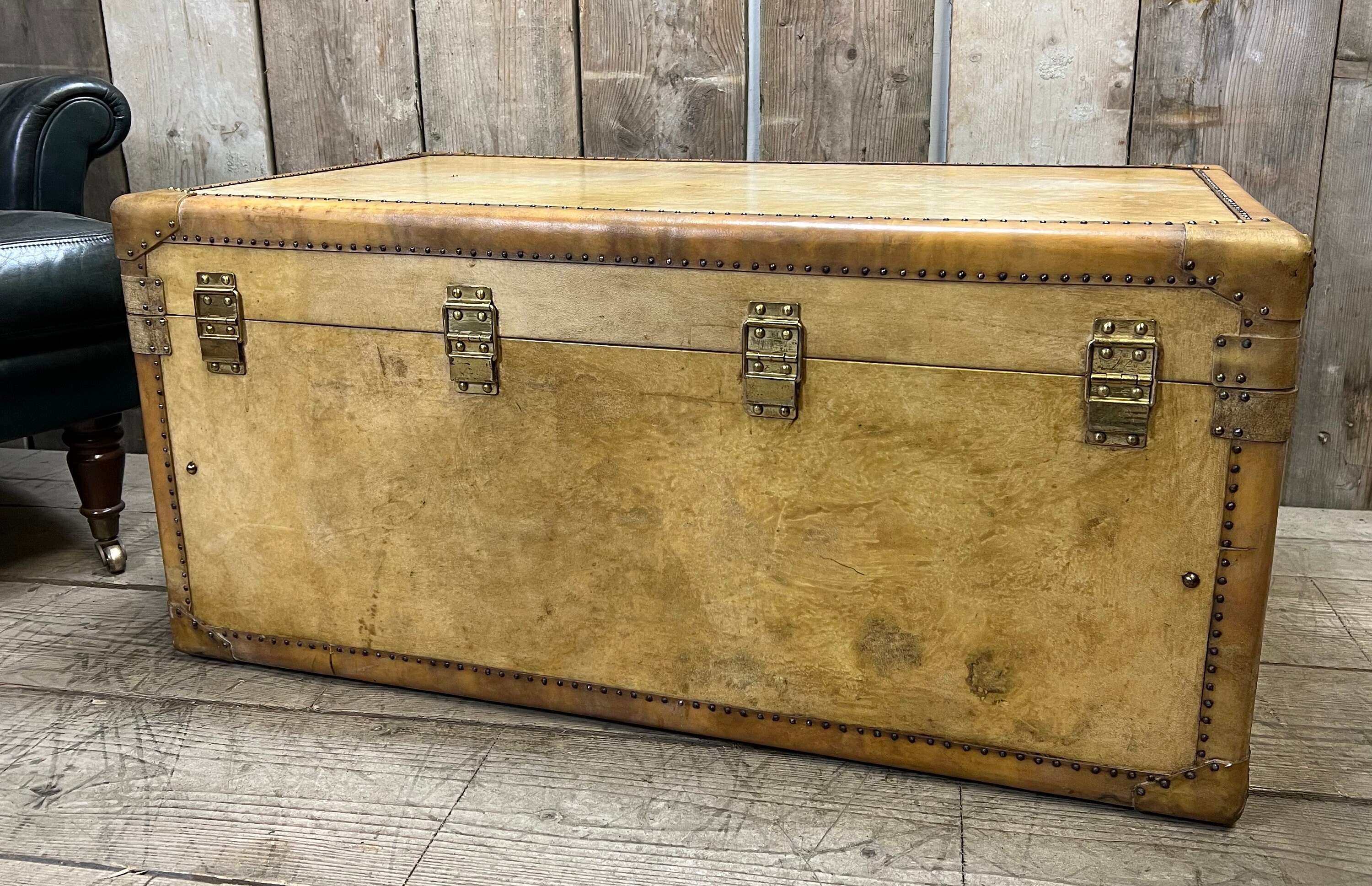 Antique Vellum Travel Trunk - Luxury Victorian Travel - Unique Bespoke ...