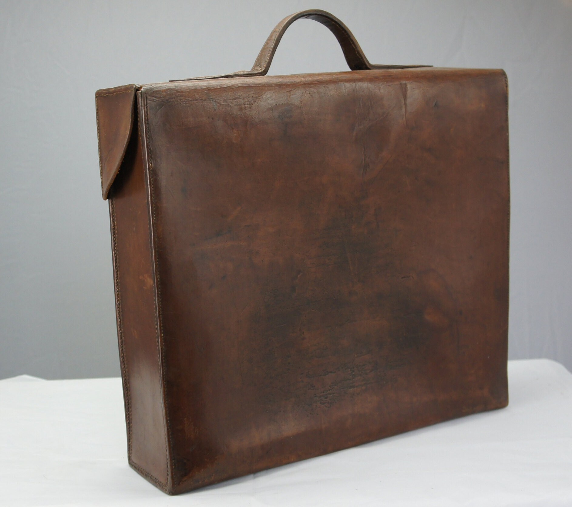 XL Luxury 1920s English Antique Leather Box Briefcase - Etsy