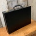 Luxury Black Leather Executives Briefcase Attache by Papworth England ...
