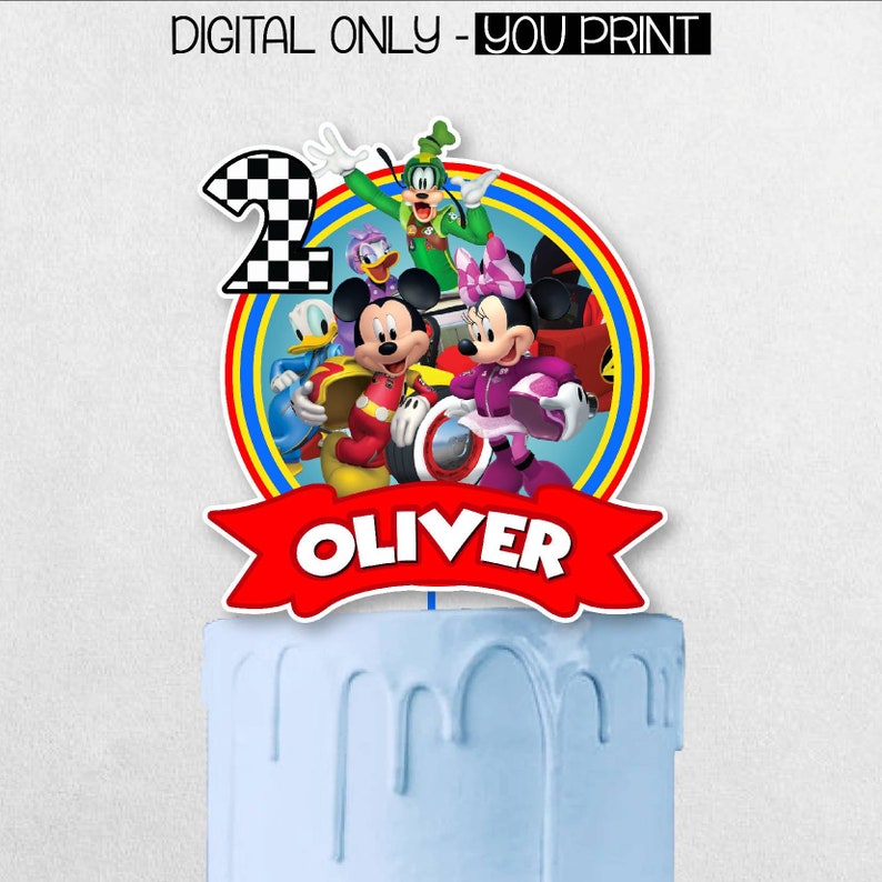 Cake Topperprintable Birthday Cake Topper | Etsy