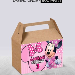 Custom Minnie Mouse Pink Party Bundle,birthday Pack, Printable Minnie ...