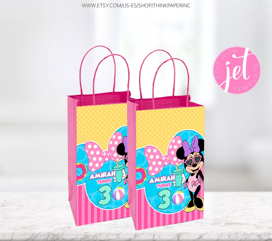 Kids Birthday Gift Bag Labels, Template Printable, Kids Birthday Gift ...