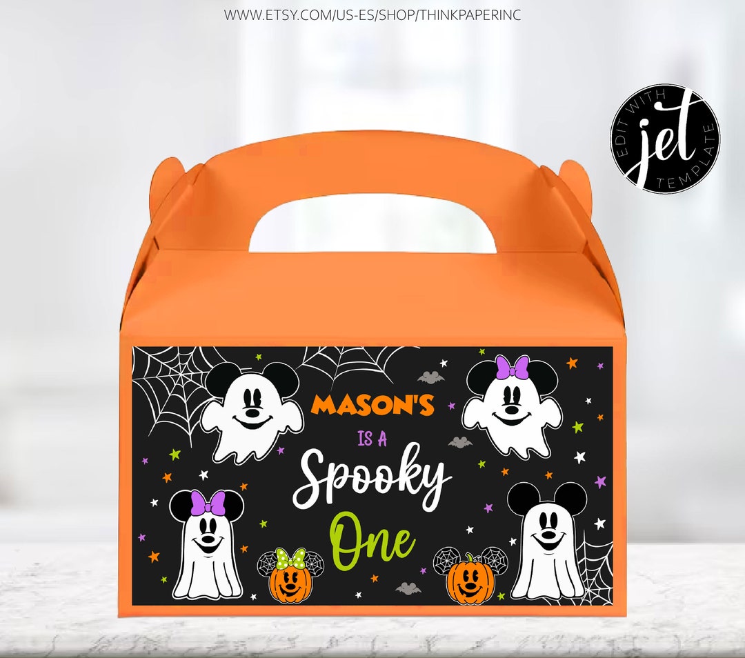 Mouse Birthday Gable Box Labels, Printable Templates, Halloween ...