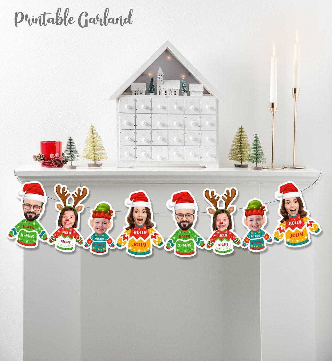 Printable Ugly Sweater Garland-christmas Garland, Christmas Banner ...