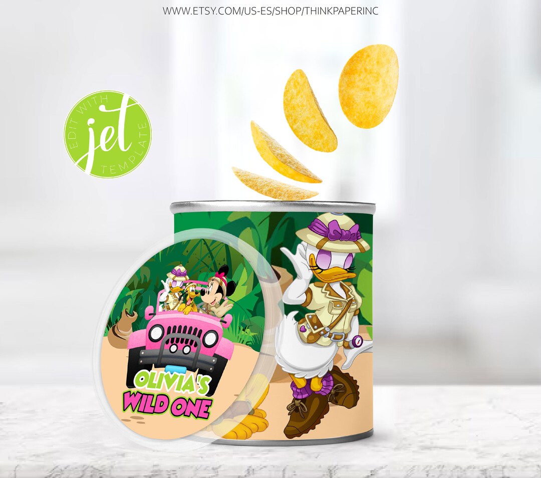 Mouse Birthday Party Potatoes Chips Labels, Template Printable ...