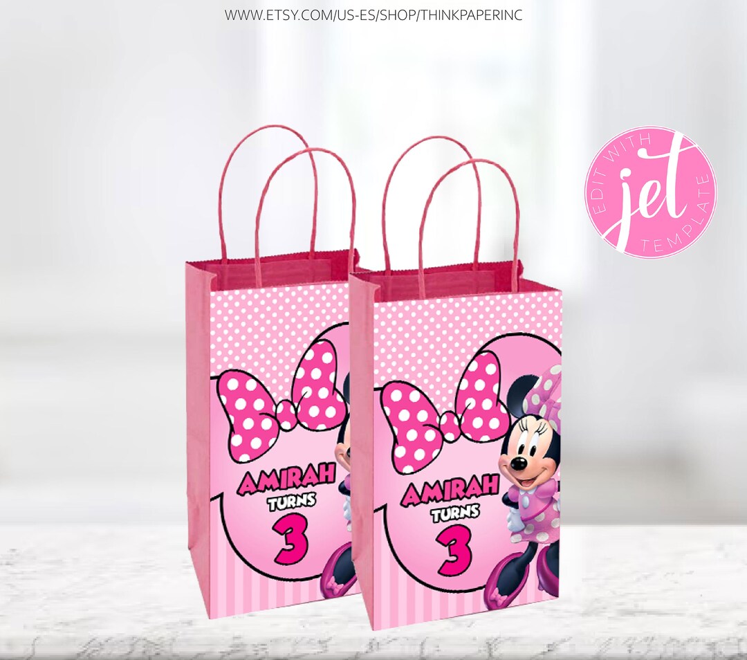 Kids Birthday Gift Bag Labels, Template Printable, Kids Birthday Gift ...