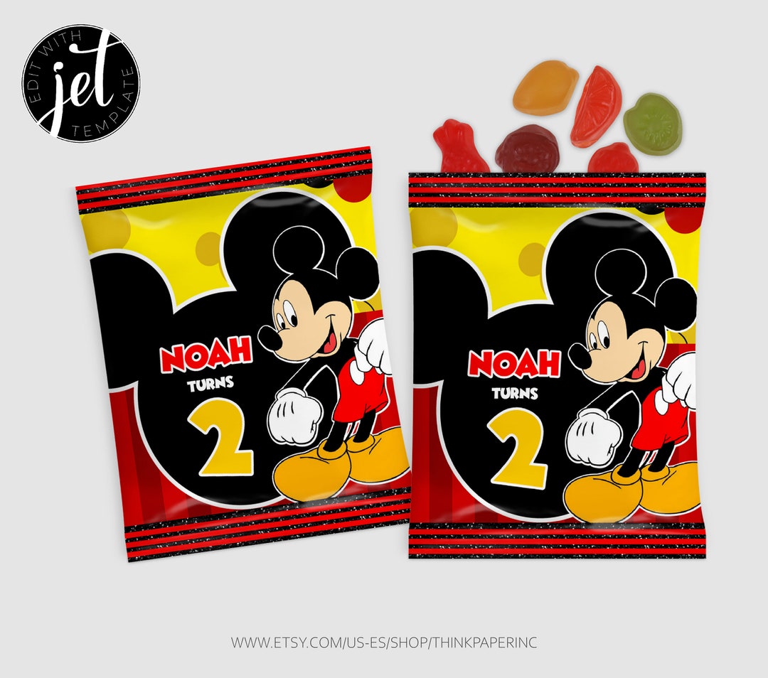 Kids Birthday Fruit Snacks Bag Template Printable, Kids Birthday Snack ...