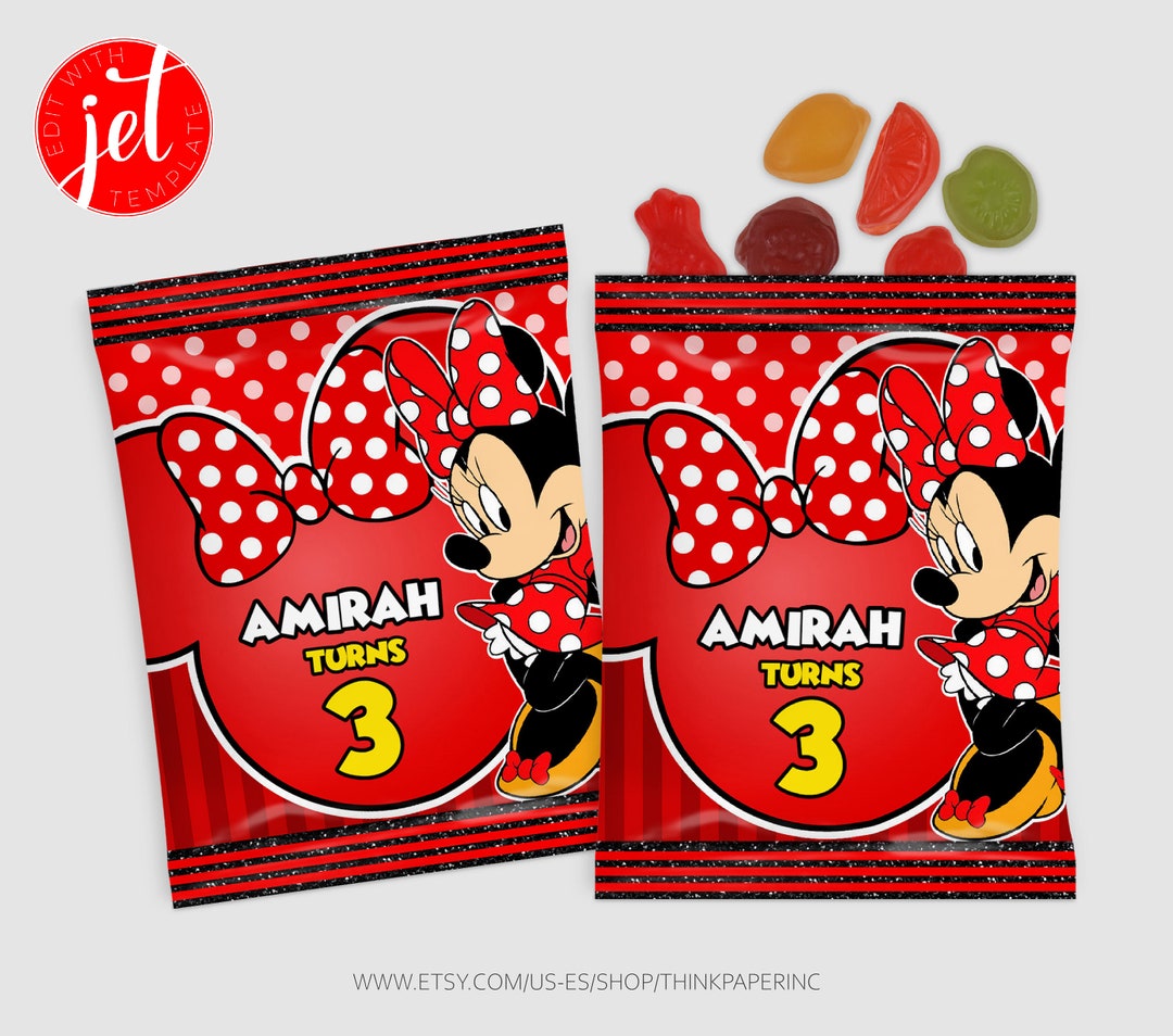 Kids Birthday Fruit Snacks Bag Template Printable, Kids Birthday Snack ...