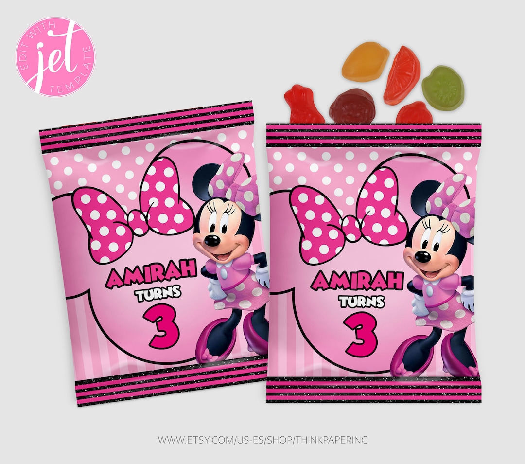 Kids Birthday Fruit Snacks Bag Template Printable, Kids Birthday Snack ...