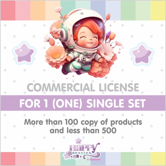 Commercial License for 1 Single Set, Commercial Use, Clipart License ...