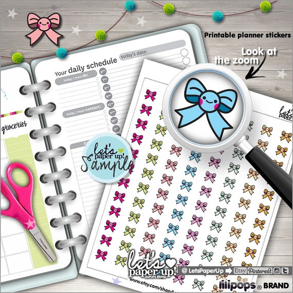Paper, Party & Kids Stickers Ribbon stickers sheet Ribbon planner ...