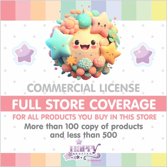 Commercial License, Full Store Coverage for more than 100 and less than ...