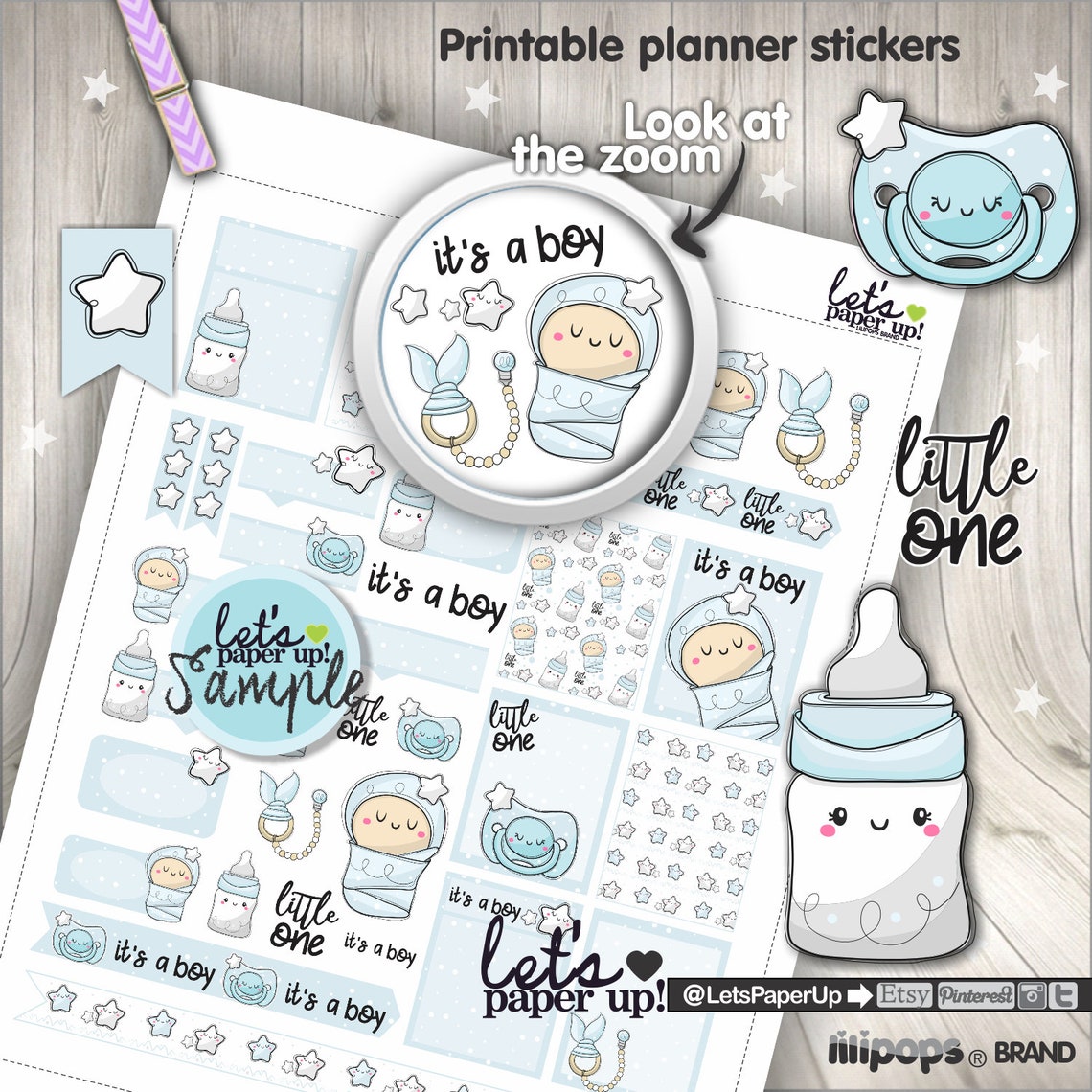 Baby Stickers Baby Boy Stickers New Born Stickers New Baby - Etsy