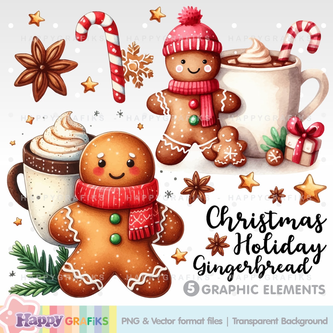 Gingerbread Clipart, Gingerbread Images, Hot Cocoa, Clipart, Christmas ...