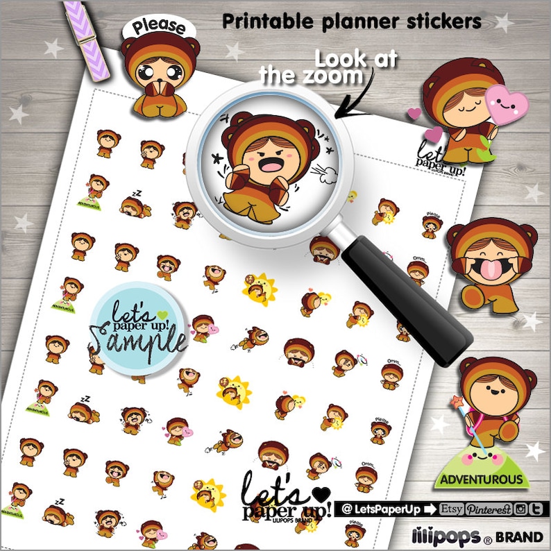 Mood Stickers Printable Planner Stickers Feelings Stickers | Etsy