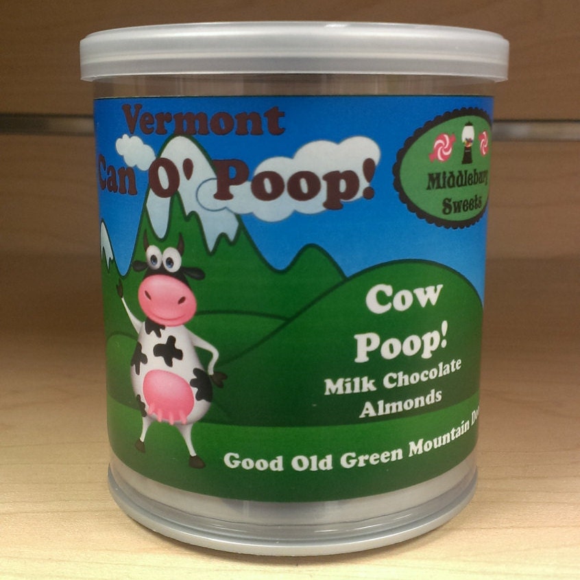 Vermont Can O' Poop - Cow Poop (milk Chocolate Almonds) - Etsy