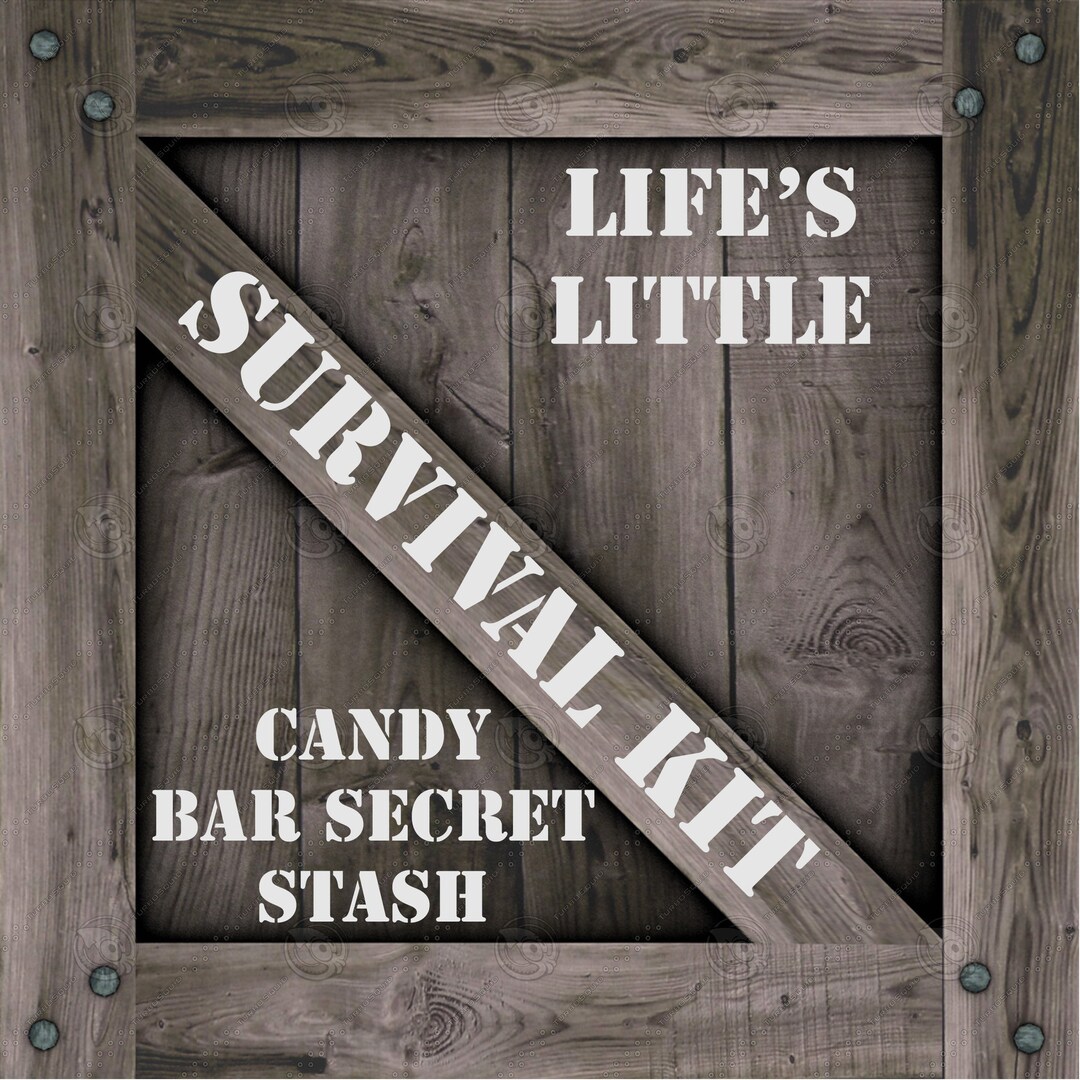 Candy Bar Secret Stash Survival Kit - Etsy