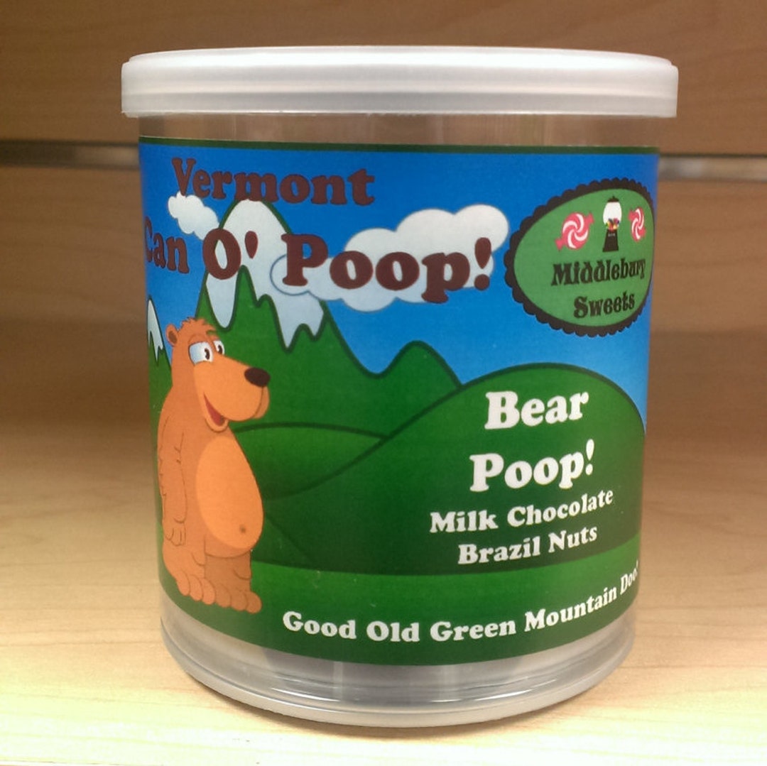 Vermont Can O' Poop - Bear Poop (milk Chocolate Brazil Nuts) - Etsy
