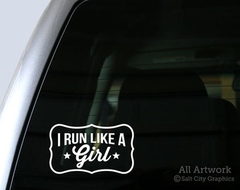 Running Girl Sticker - Etsy