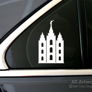 Salt Lake Temple Vinyl Decal, LDS Temple Sticker - Gift for Missionary ...