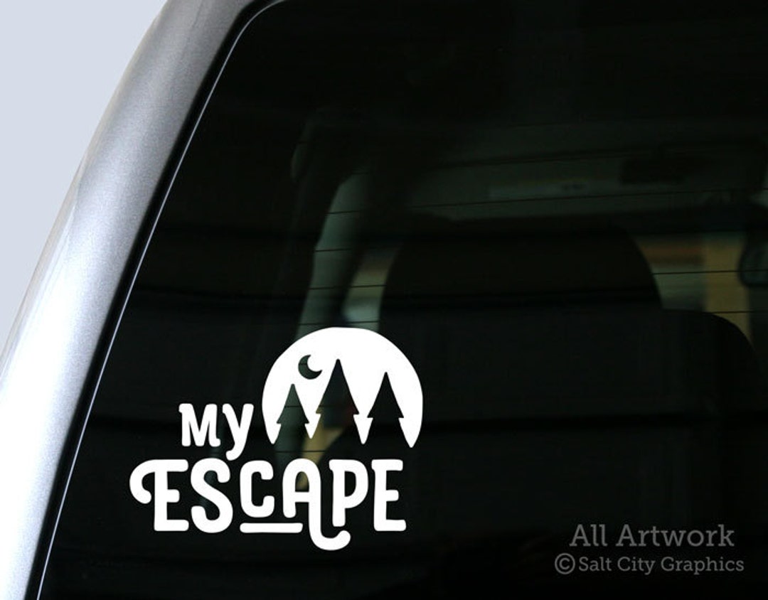 My Escape Decal, My Escape Sticker - Escape to Nature, Pine Forest ...