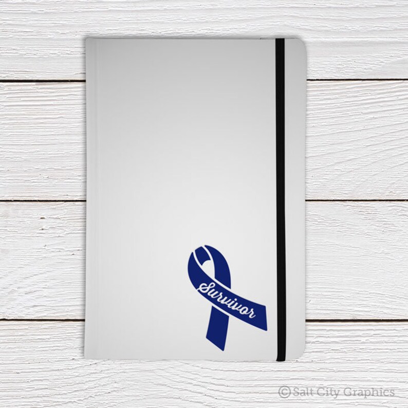 Colon Cancer Ribbon Decal, Awareness Ribbon Sticker - Colorectal Cancer ...