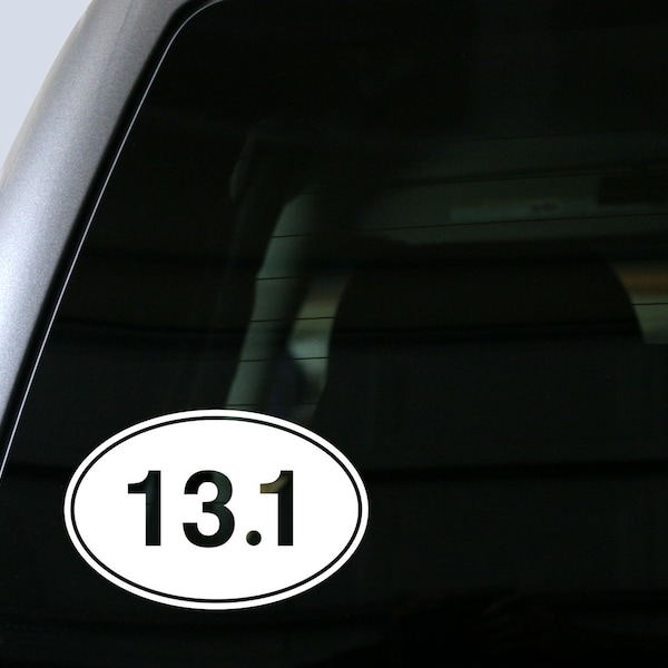 Half Marathon Bumper Sticker - Etsy