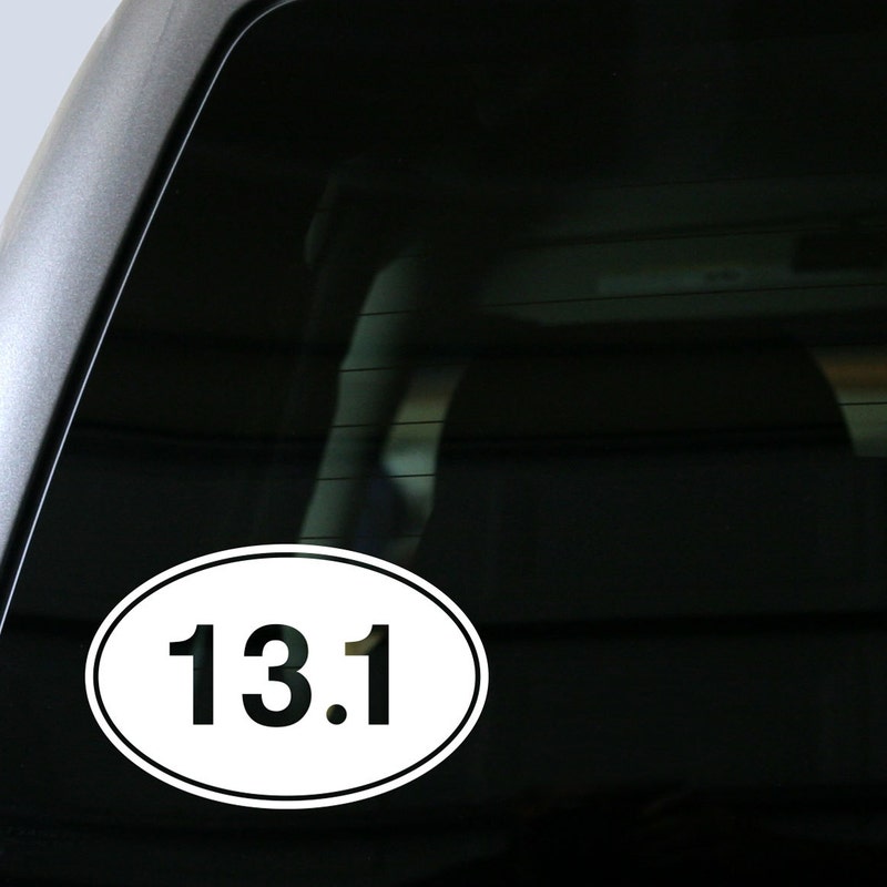 Half Marathon Bumper Sticker - Etsy