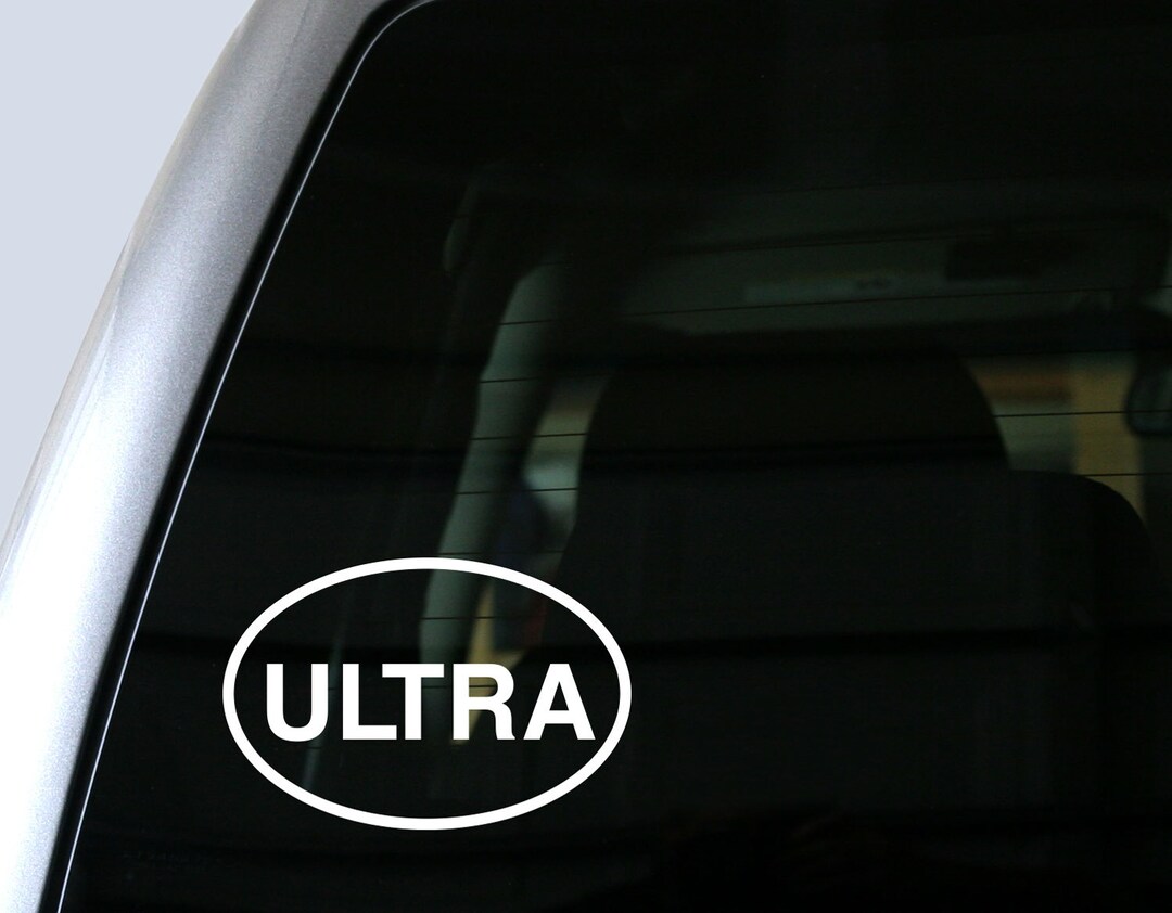 ULTRA Decal, Ultra Marathon Sticker - Long Distance Runner, Racing ...