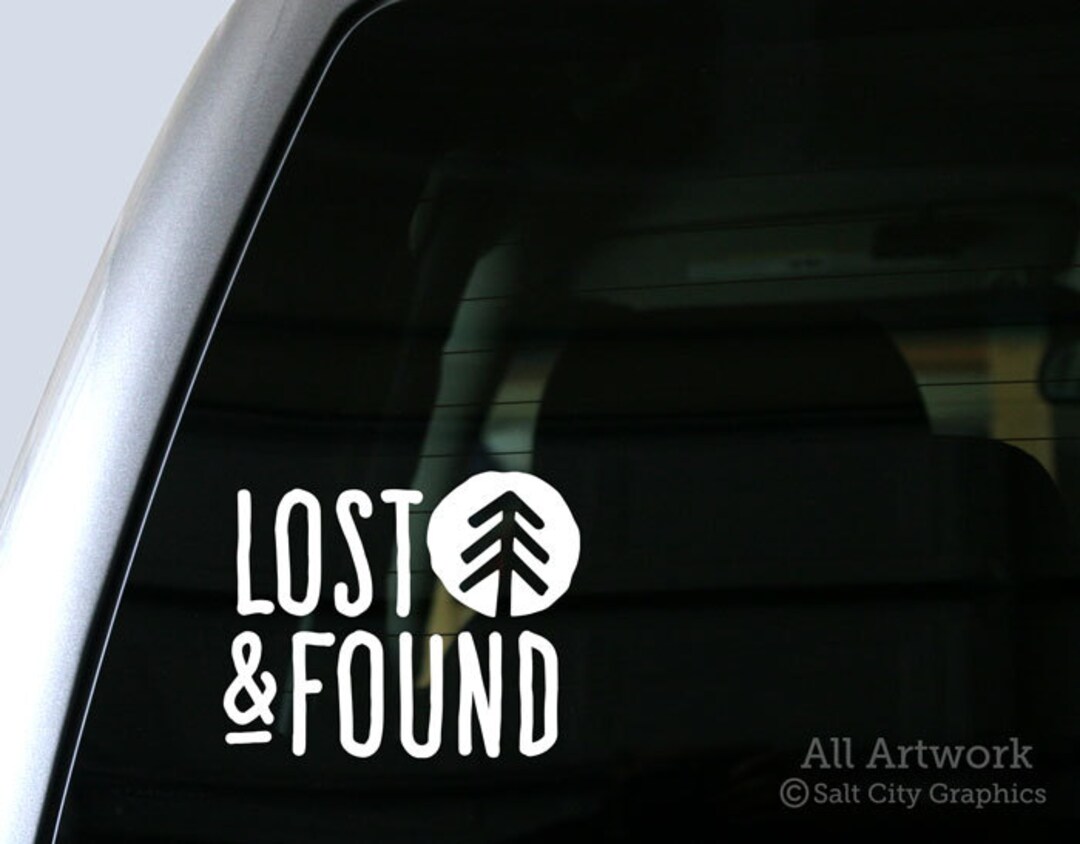 Lost & Found Decal, Find Yourself Outdoors Sticker - Nature, Outdoor ...