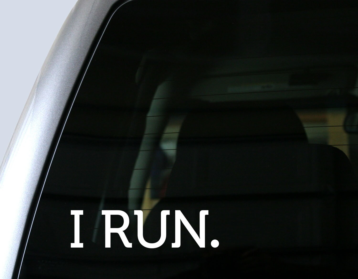 I RUN. Decal Running Sticker Vinyl Sticker Vinyl Decal | Etsy