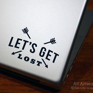 Let's Get Lost Decal, Adventure Sticker - Go Explore, Wander, Roam ...