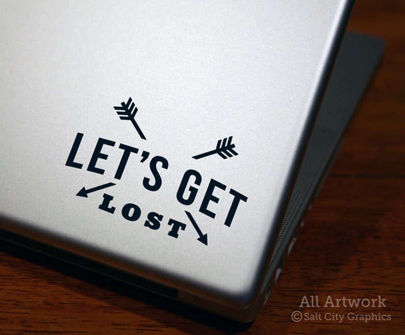 Let's Get Lost Decal, Adventure Sticker - Go Explore, Wander, Roam ...