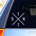 I SKI Decal, Skiing Sticker - Snow Skiing, Water Skiing, Outdoor Sports ...