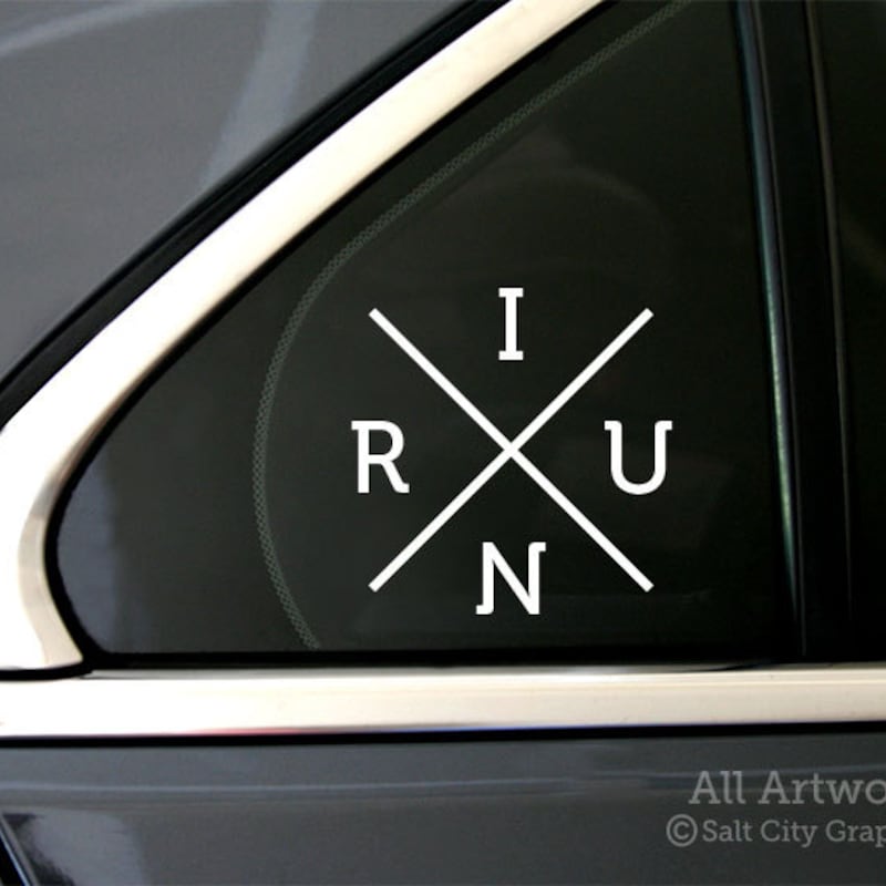 Running Decal - Etsy