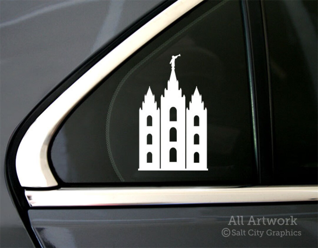 Salt Lake Temple Decal, LDS Temple Sticker - Heaven on Earth, Latter ...