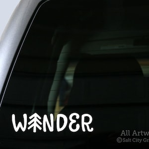 Wander Car Window Decal - Wander Sticker, Vinyl Decal - Explore ...