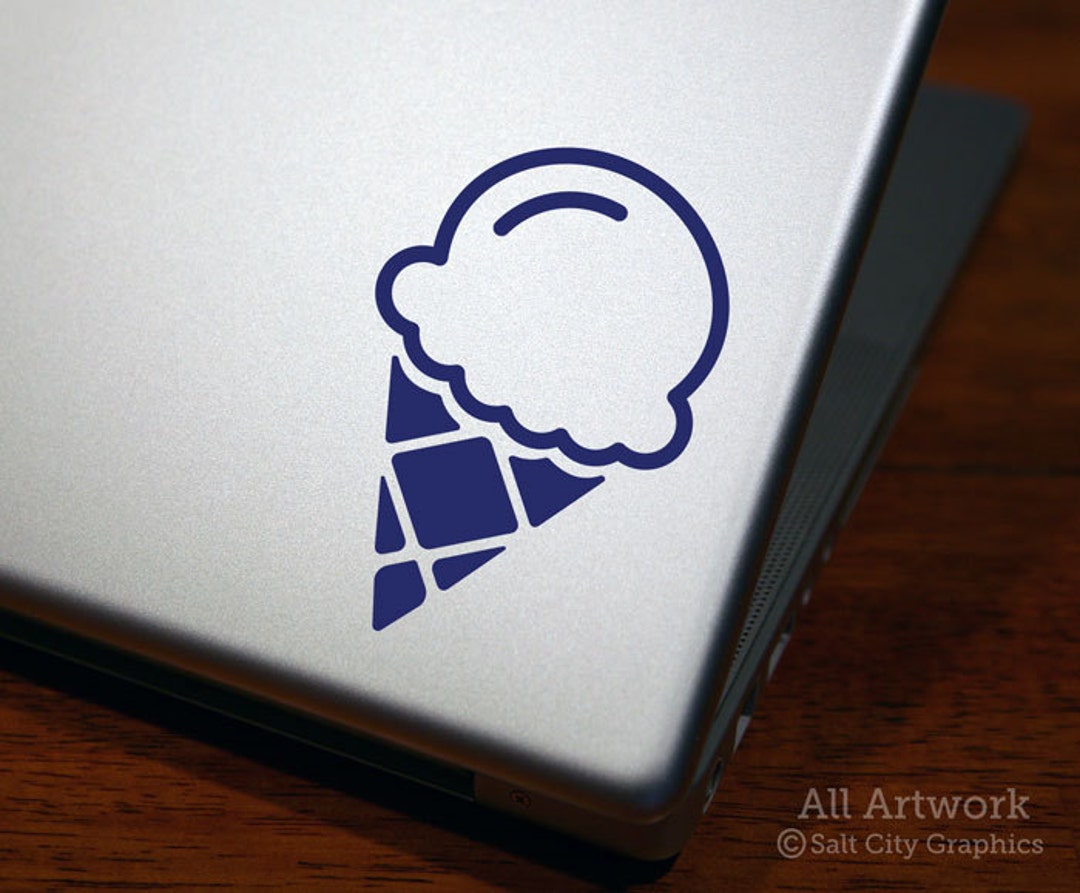 Ice Cream Cone Decal, Treat Sticker - Food Love, Sweet Life, Yummy ...