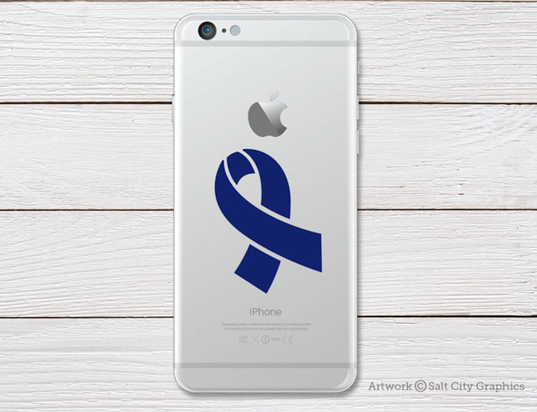 Colon Cancer Decal, Awareness Ribbon Sticker - Colorectal Cancer ...
